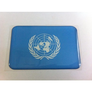 Adesivo Resinado Da Bandeira Da Onu 9 Cm X 6 Cm | Shopee Brasil