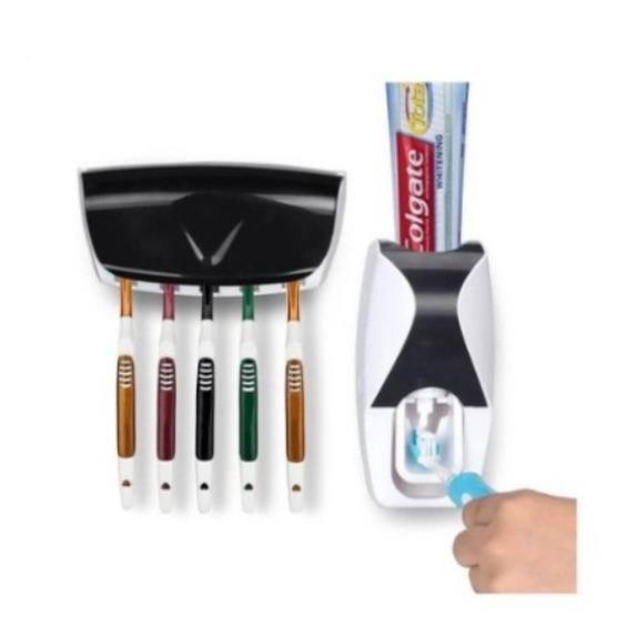 Dispenser Automático Pasta De Dente Com Suporte Escovas Prático E ...