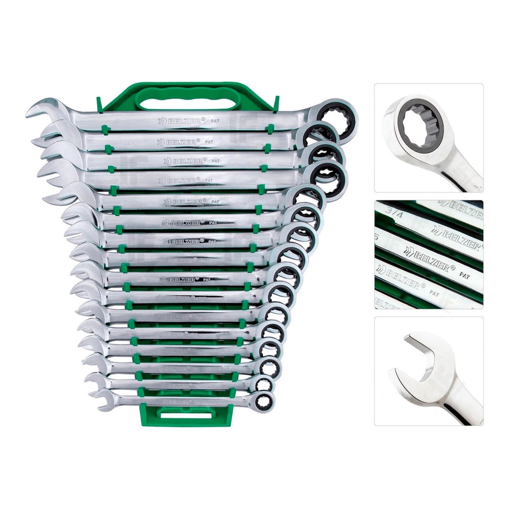 Kit Chaves Jogo De Chaves Combinadas Aço 13 Peças Belzer | Shopee Brasil