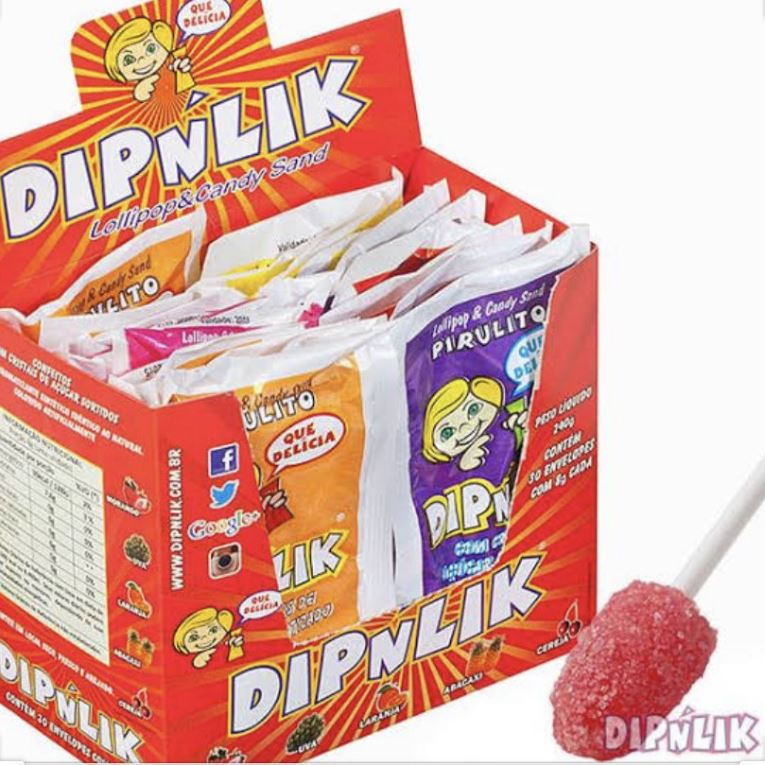 Pirulito Dipnlik o ORIGINAL 8g caixa com 20 unds, kits com 10 ou 9 unds ...