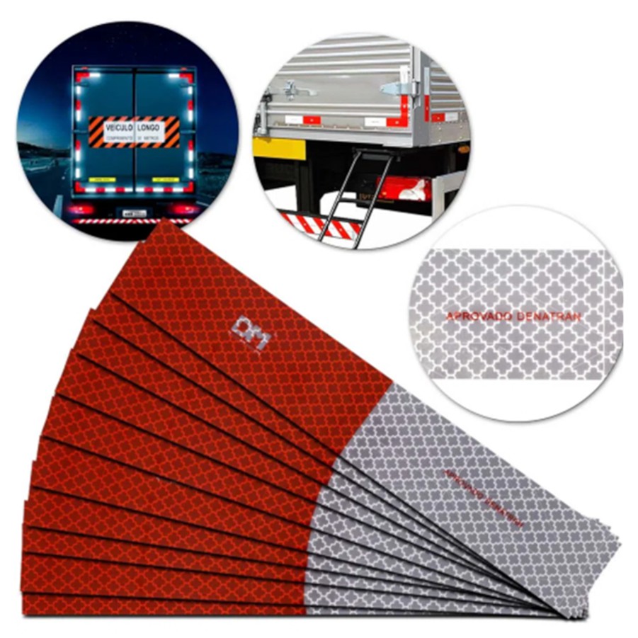 Faixa Refletiva Adesiva Obrigatória Refletora Lateral Caminhão Carreta Van | Shopee Brasil