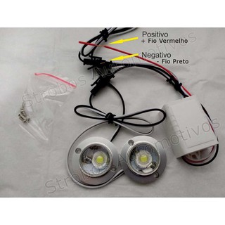 Strobo Para Moto Carro 2 Leds Azul e Verde | Shopee Brasil