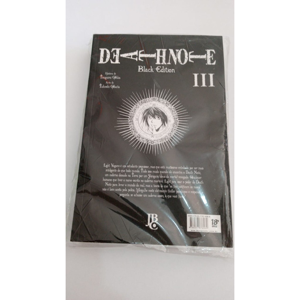 Death Note Black Edition volume 3 (novo) | Shopee Brasil