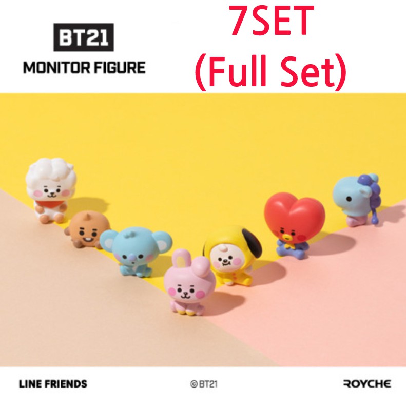(7SET)BTS BT21 Official Baby ver MONITOR FIGURE by LINEFRIENDS Royche Authentic Goods(Ready ...