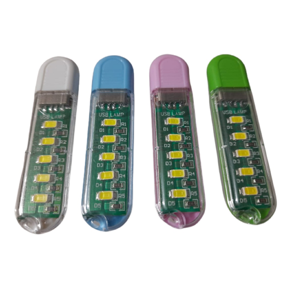 Luminária Usb Com 5 Led branco Frio Formato Pen Drive | Shopee Brasil