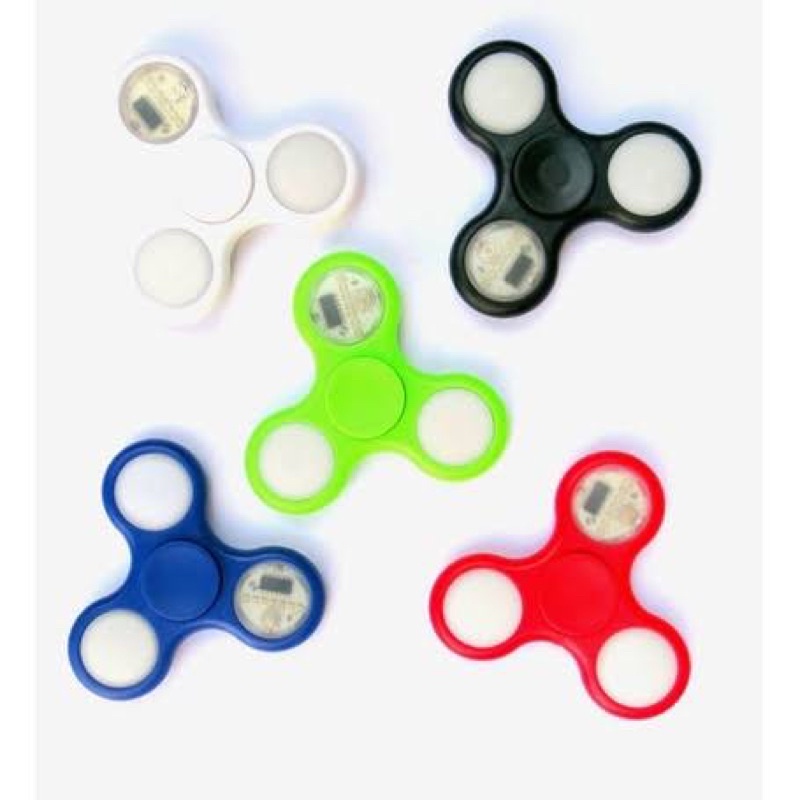 kit 100 Spinner c/ 1 Led Cores Sortidas | Shopee Brasil