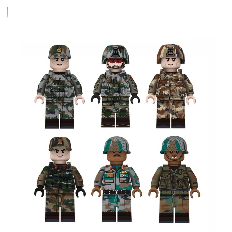 Mini Figuras De Montar Army Border Patrol Militar | Shopee Brasil