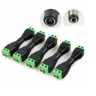Conector DC 12V CFTV Adaptador Fonte de Alimentação Macho/Fêmea ...
