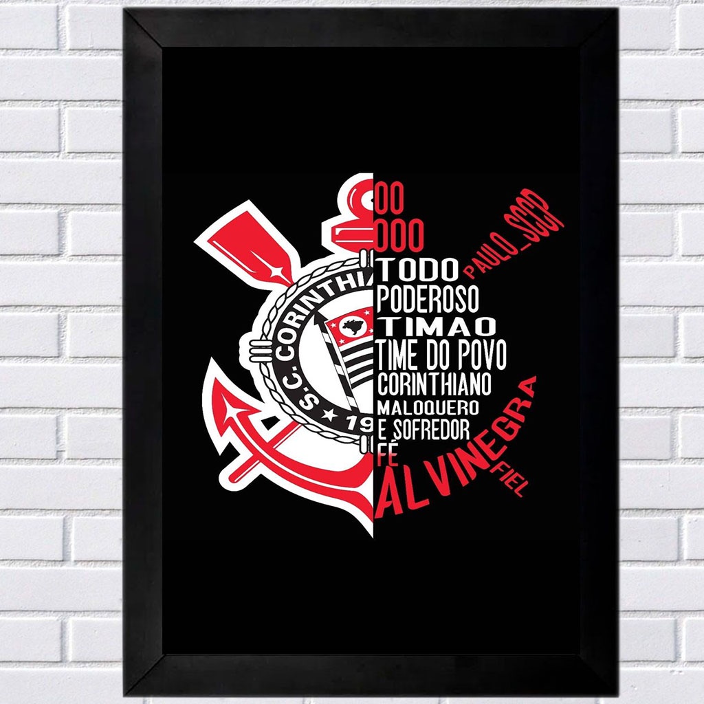 Quadro Corinthians Decorativo Poster | Shopee Brasil