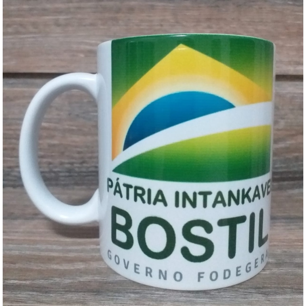 Caneca Pátria Intankável Bostil | Shopee Brasil