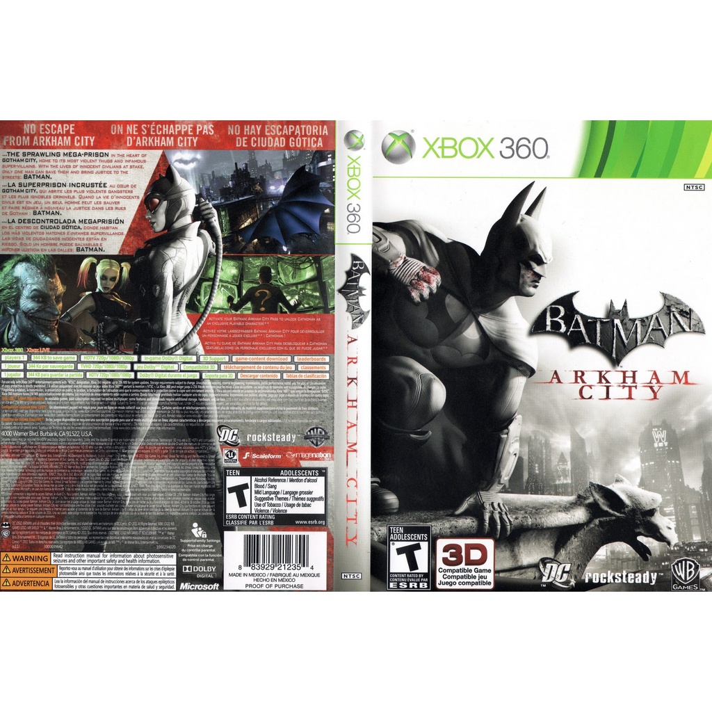 Batman arkham city P/ XBOX360 (LTU/LT/JTAG/RGH) | Shopee Brasil