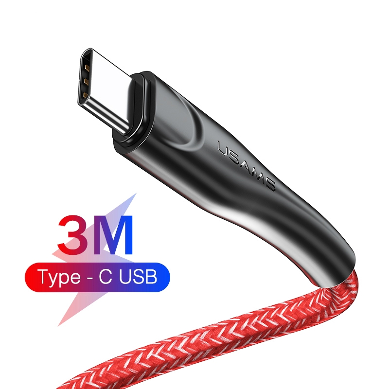 USAMS Cabo Carregador USB Tipo C de 3m/2m/1m / Cabo USB C de Carga ...
