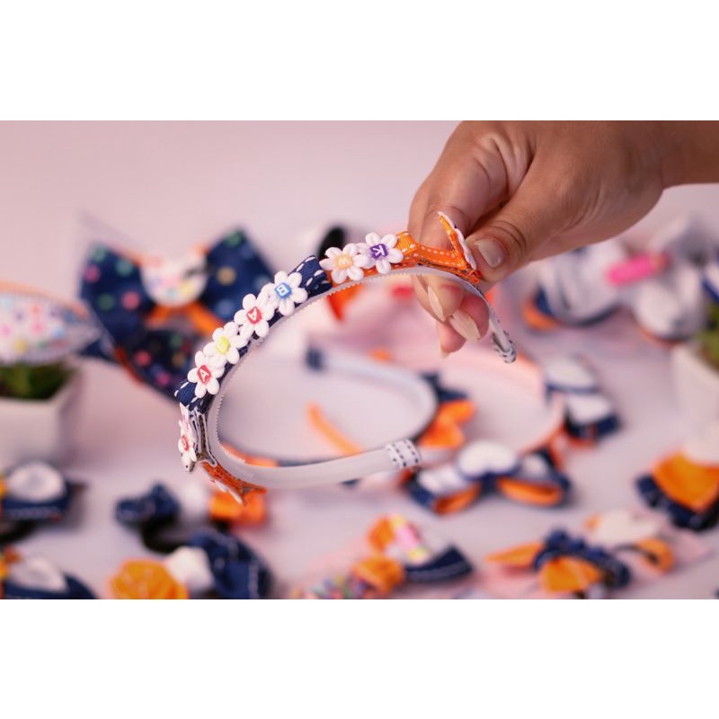 Tiara Click Escolar/Tiara com presilhas Escolar/Tiara para penteado ...