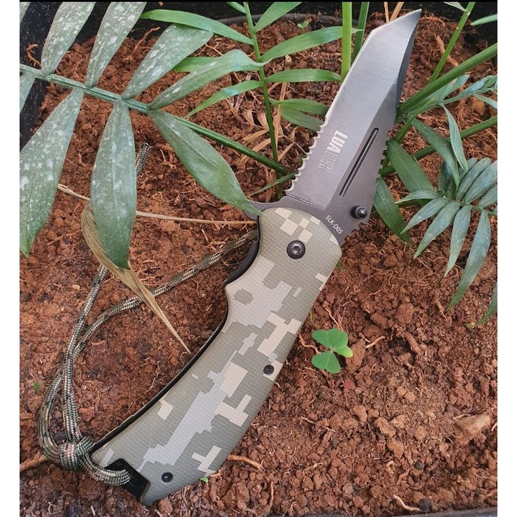 Canivete Camuflado Aventura Pesca Camping Sobrevivência - Escorrega o Preço