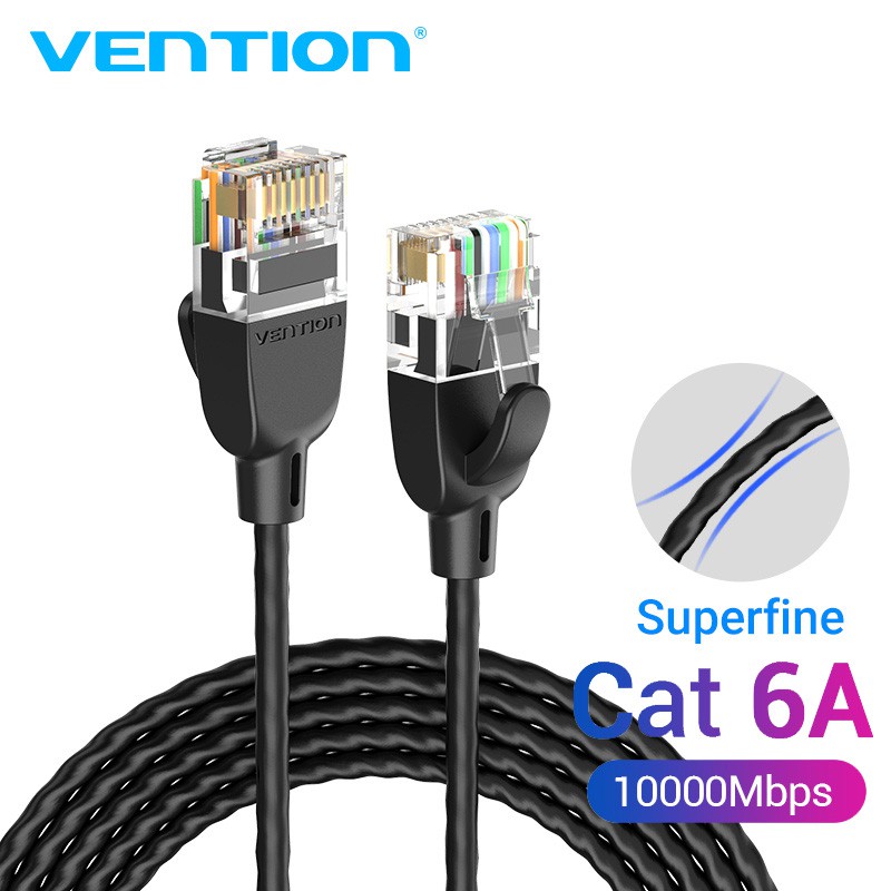 Vention Cat6A Ethernet Cable Ultra Slim Lan Patch Cord UTP High Speed 10 Gbps RJ45 Network Cable ...