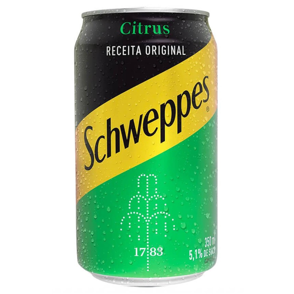 kit 4 Refrigerante Schweppes citrus lata receita original 350 ml ...