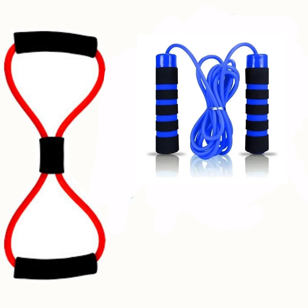Elástico de Tensão + Corda De saltar Profissional Para Academia ...