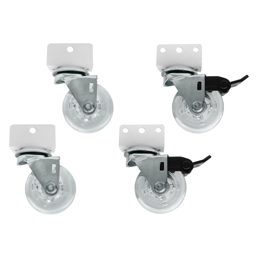 Kit 4 Rodinhas Rodizio Giratórias para Móveis Rodas Reforçada | Premium ...