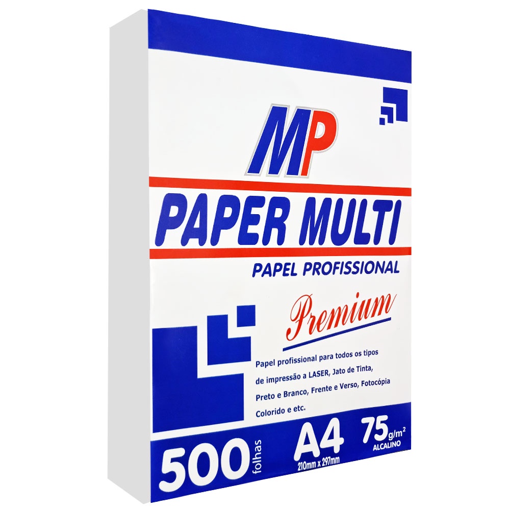 Papel Sulfite A4 Paper Multi 500 Folhas | Shopee Brasil