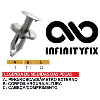 10 Presilha Grampo do Parabarro - GM Chevrolet Omega - Sail 92138627 / ...