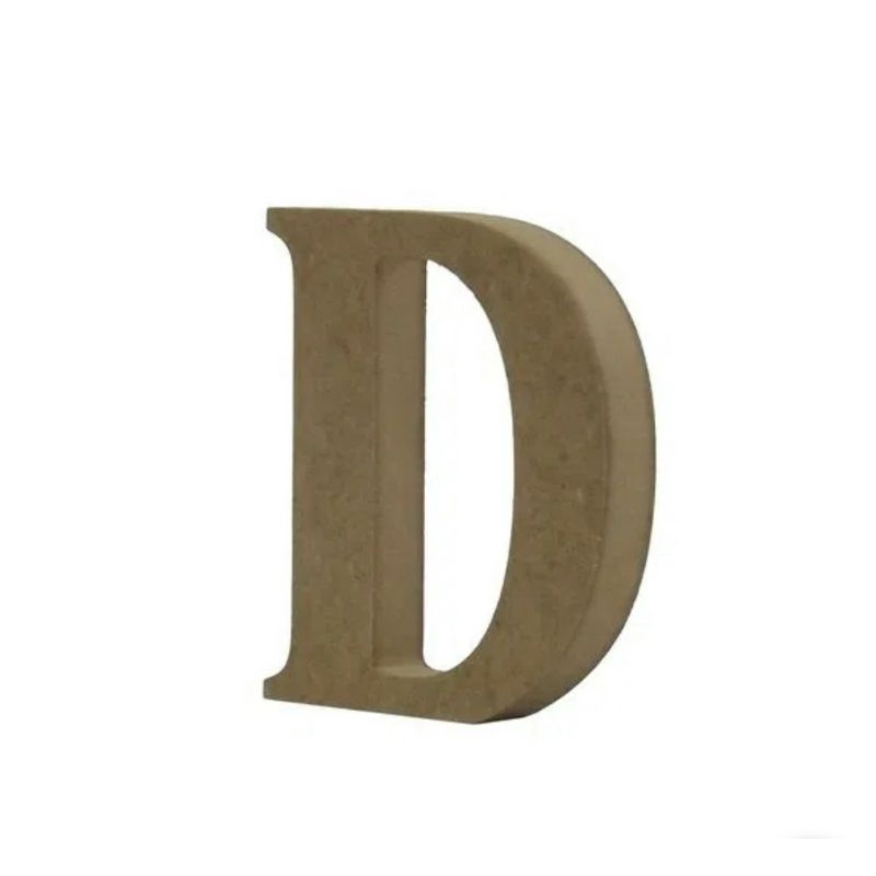 Letra D MDF 12cm | Shopee Brasil