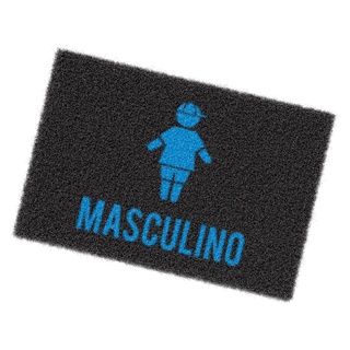 Tapete Capacho - Banheiro Masculino | Shopee Brasil