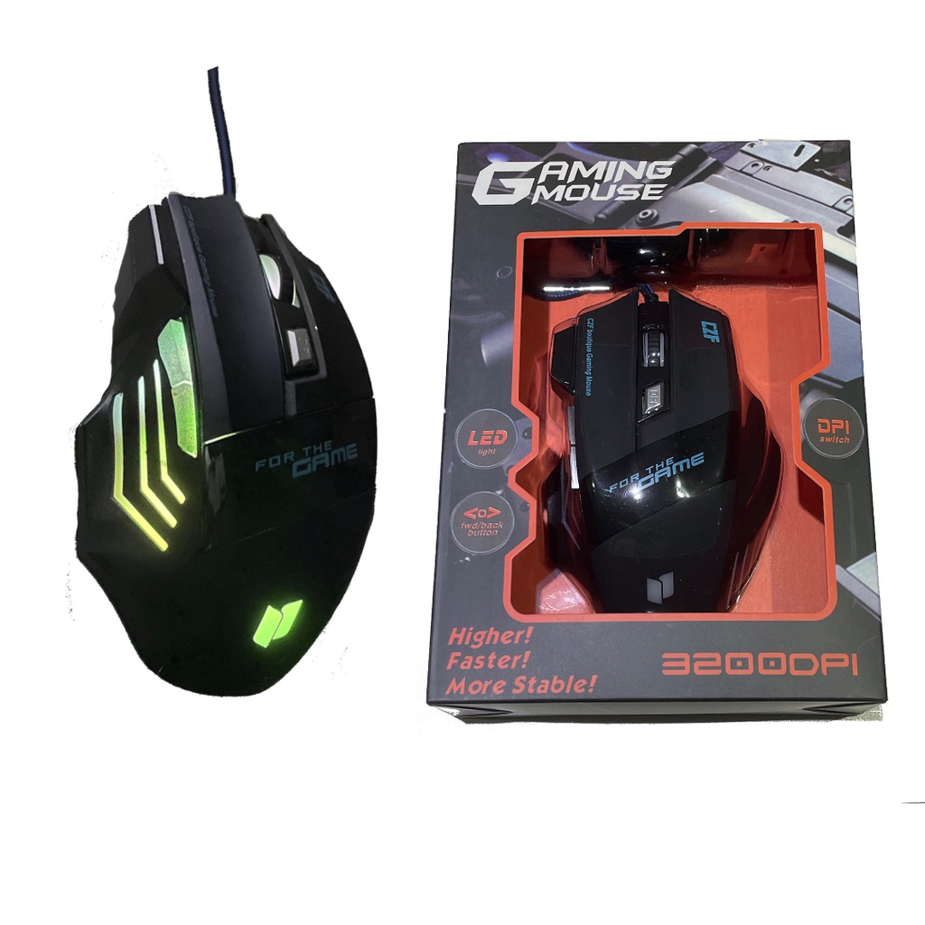 Mouse Gamer 3200dpi Led Usb | Shopee Brasil