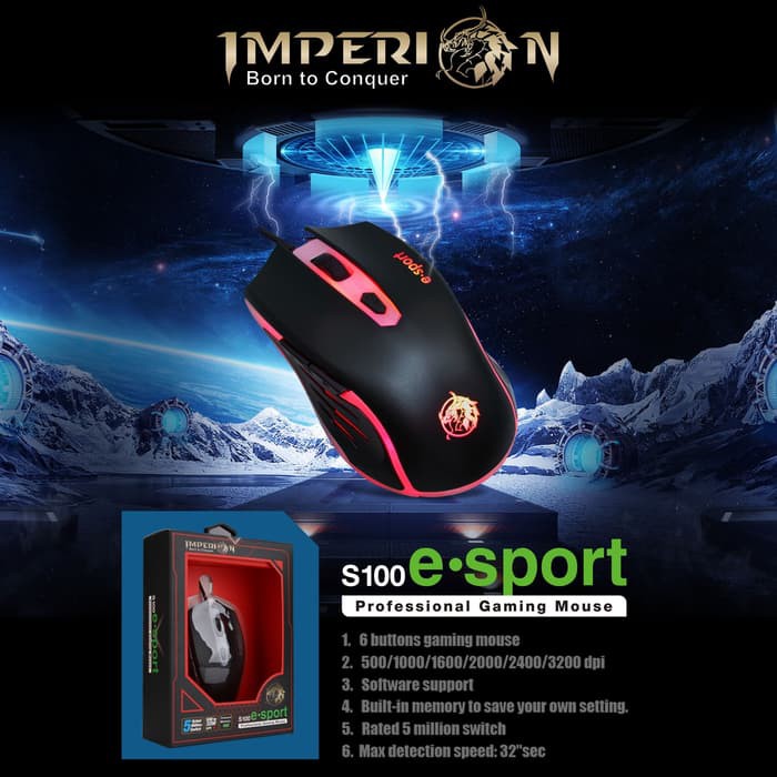 Mouse Imperion S100 | Shopee Brasil