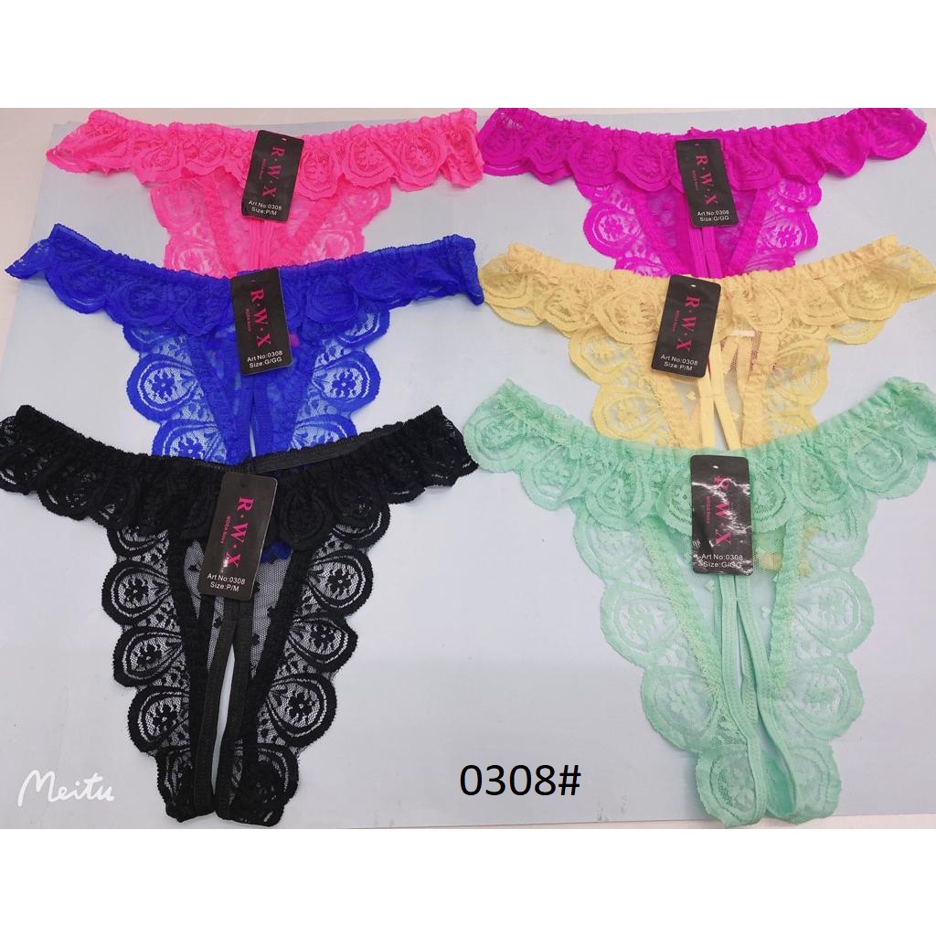 Kit Calcinhas Tailandesa Semiaberta De Renda 0308 Shopee Brasil