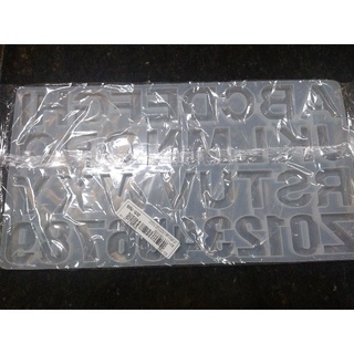Molde Alfabeto Letras Invertidas/Normal tmG silicone resina | Shopee Brasil