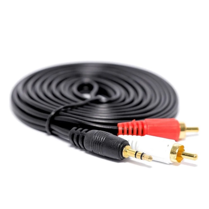 Cabo De Áudio P2 x 2RCA 2 Metros X-Cell Profissional | Shopee Brasil