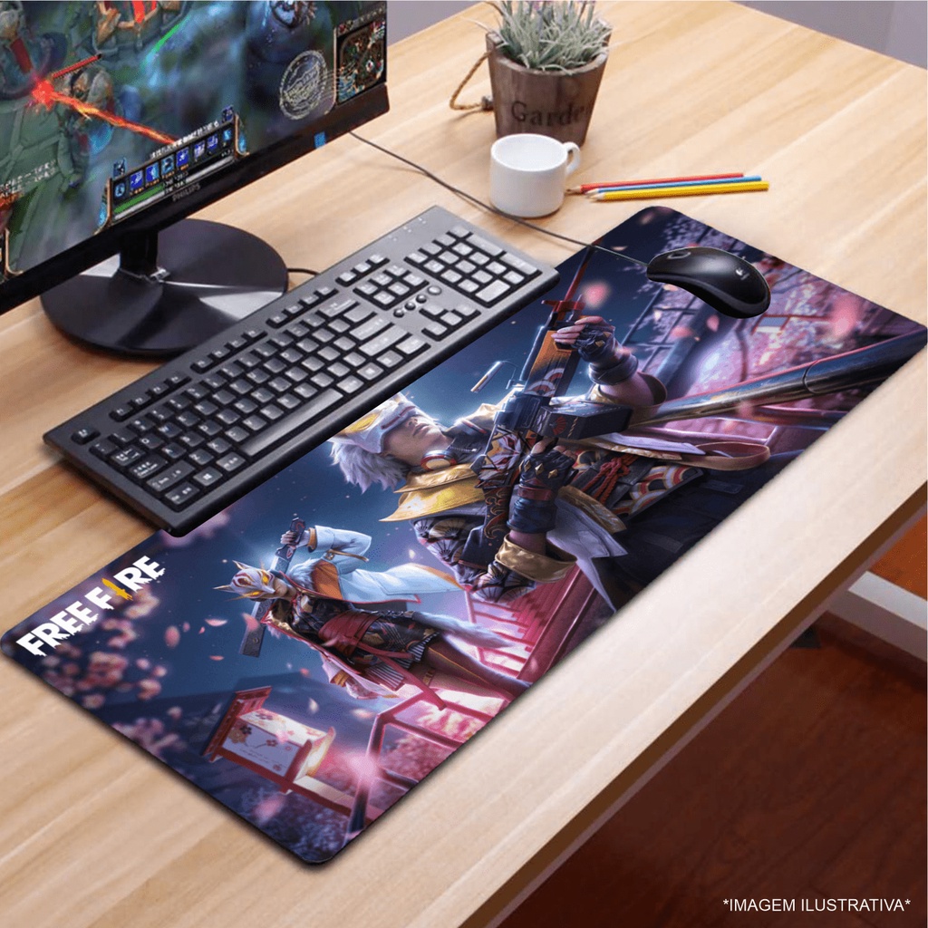 Mouse Pad Free Fire Personalizado 65x32 cm Gamer | Shopee Brasil