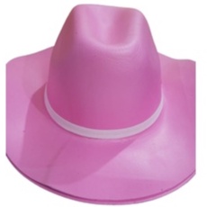 Chapéu De Cowboy Rosa Em Eva | Shopee Brasil