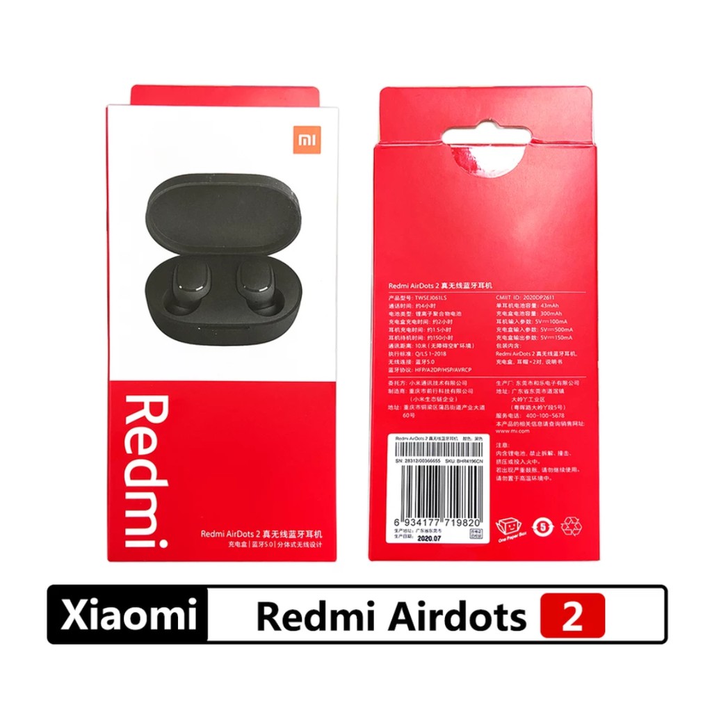 Fone Redmi Airdots 2 Xiaomi ORIGINAL | Shopee Brasil