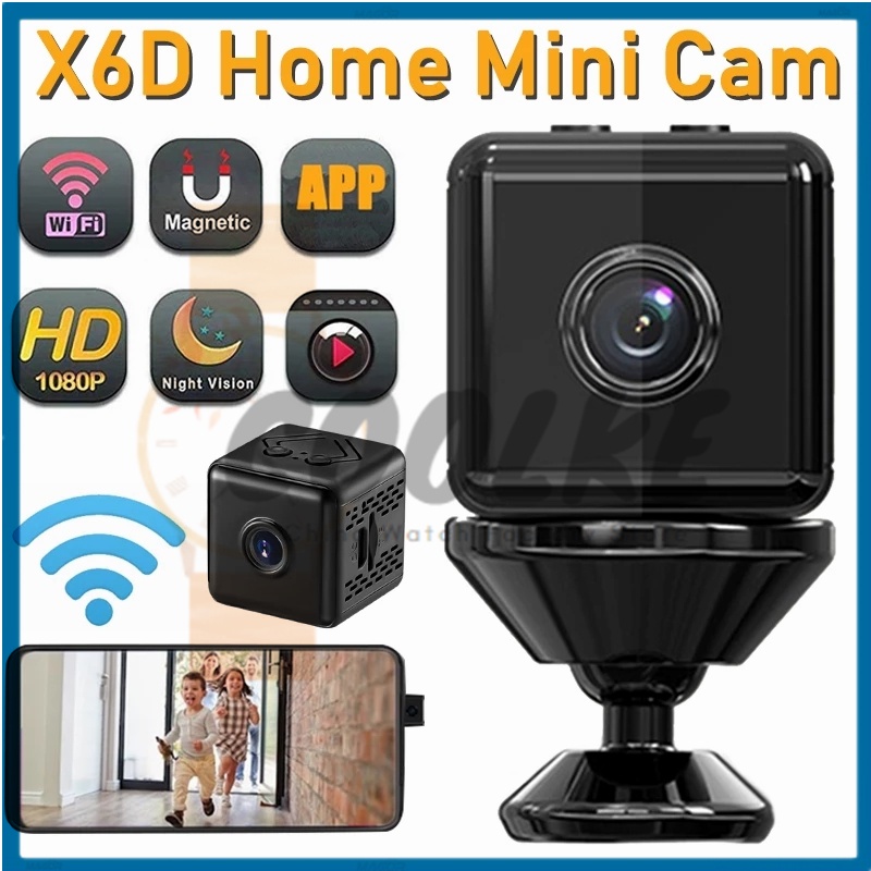 X6D Mini Camera Wifi HD 1080P | Shopee Brasil
