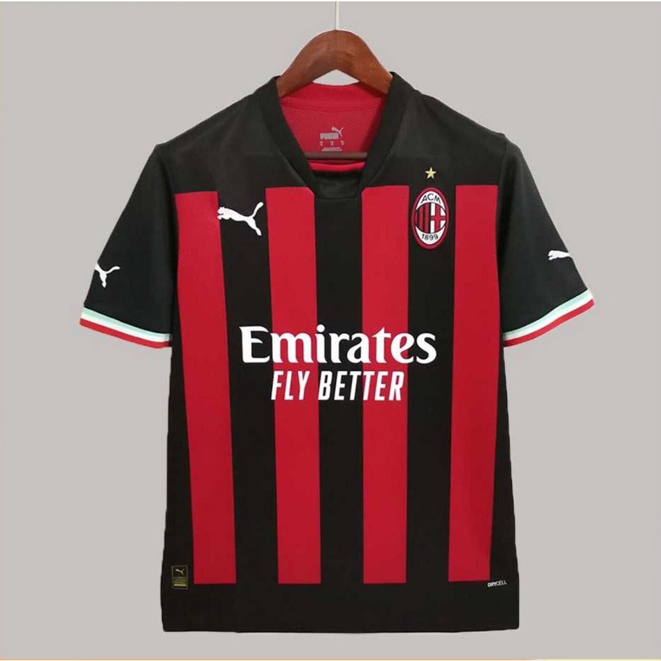 222 23ac Milan Home Camisa De Futebol Jersey Eevee Champion Escorrega
