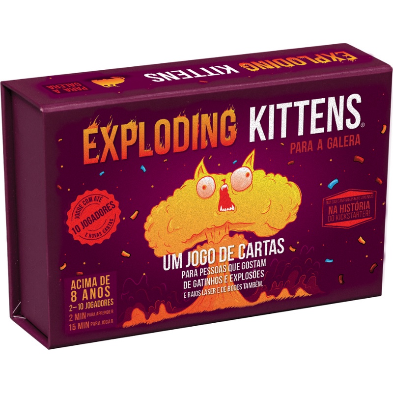 Exploding Kittens: Para a Galera Jogo de Tabuleiro Pt Br | Shopee Brasil