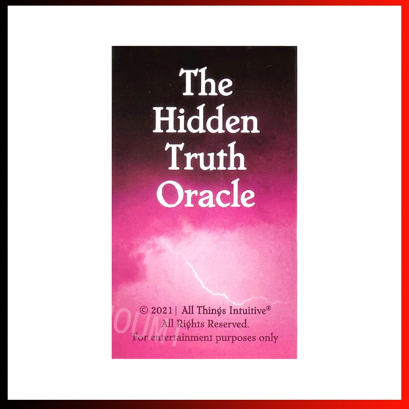 54 Sheets English Version The Hidden Truth Oracle Cards | Shopee Brasil