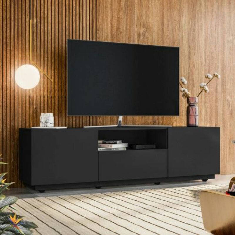 Rack para Sala de Estar Tv 55 Polegada Preto Home Royal | Shopee Brasil