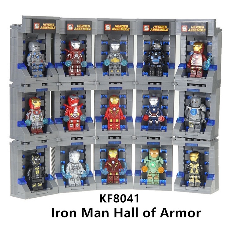 Boneco Marvel Hereos Assemble Iron Man Similar Blocos de Montar ...