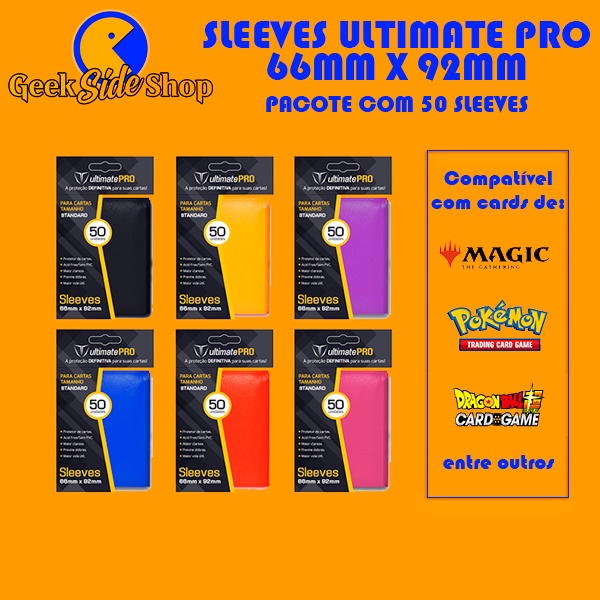 Sleeves Ultimate Pro Standard com 50 unidades | Shopee Brasil