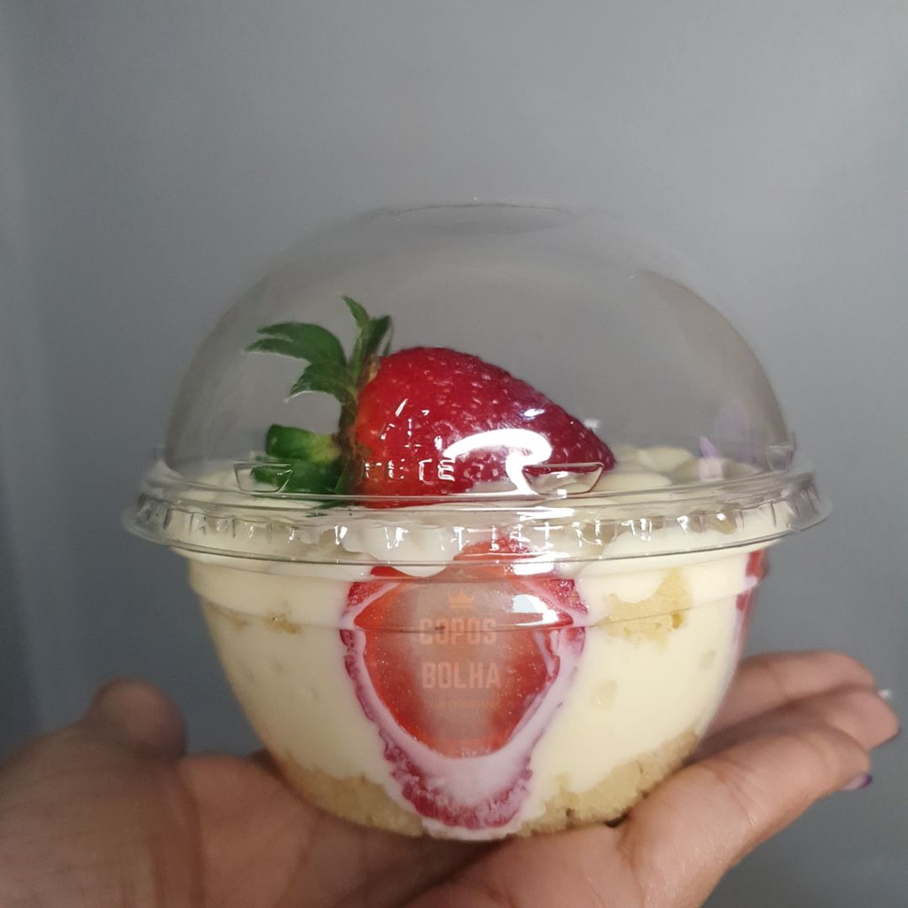 10 uni copo bolha exclusive com tampa bolha / Bolo no pote / copo da ...
