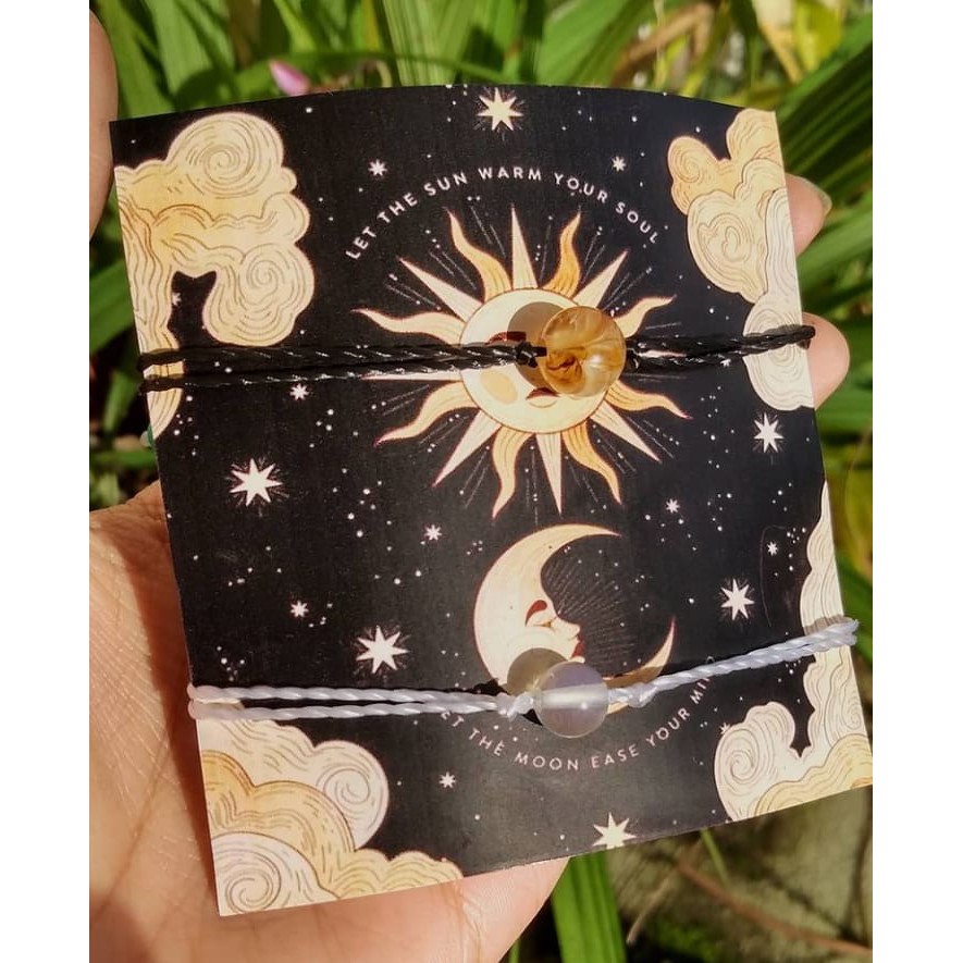 Pulseira para casal Sol, Lua e Estrelas | Shopee Brasil
