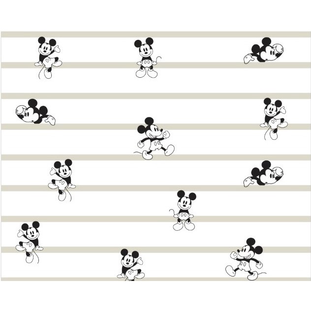 Papel de Parede Adesivo Mickey Preto e Branco Novo | Shopee Brasil