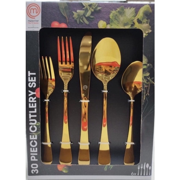 Kit Conjunto 30 Talheres Luxo - Masterchef | Shopee Brasil