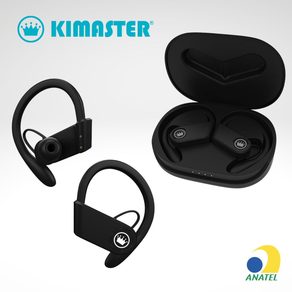 Fone De Ouvido Bluetooth sporte corrida Sem Fio esportivo Kimaster ...
