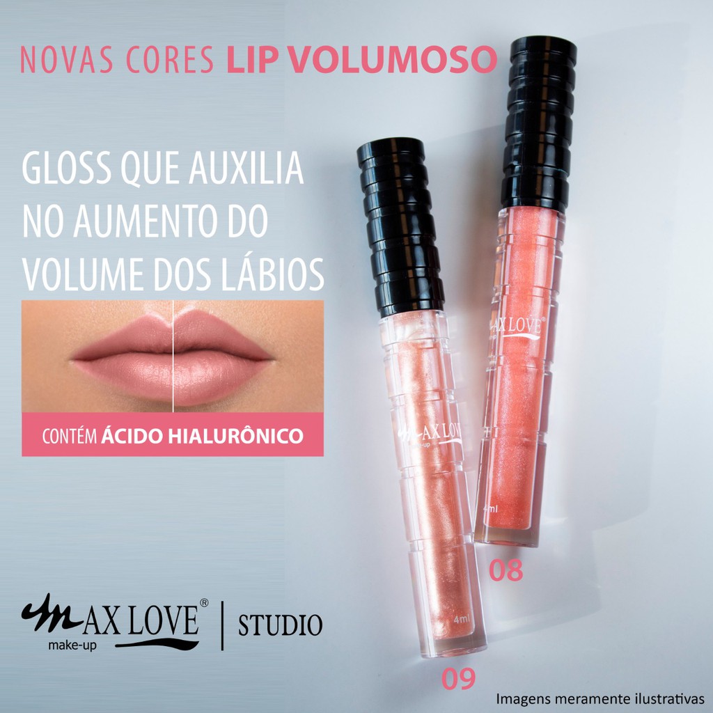 Gloss Lip Volumoso Incolor Aumenta O Volume Dos Lábios Max Love