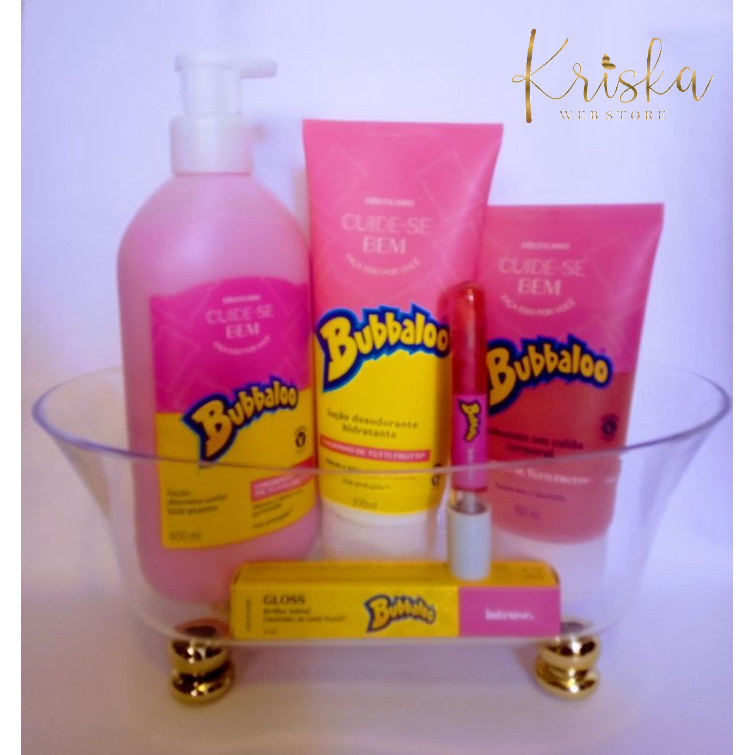 Kit Exclusivo Bubbaloo O Boticário - 5 Itens - ORIGINAL | Shopee Brasil