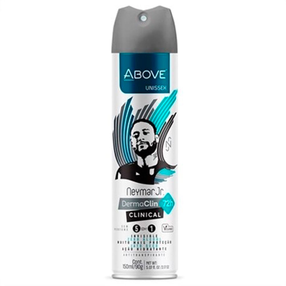 Desodorante Above Aerosol Neymar Jr Clinical Invisible 150ml | Shopee ...
