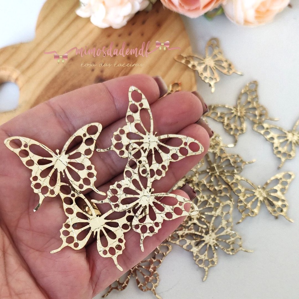 Aplique borboleta vasada 03 (5unidades) | Shopee Brasil